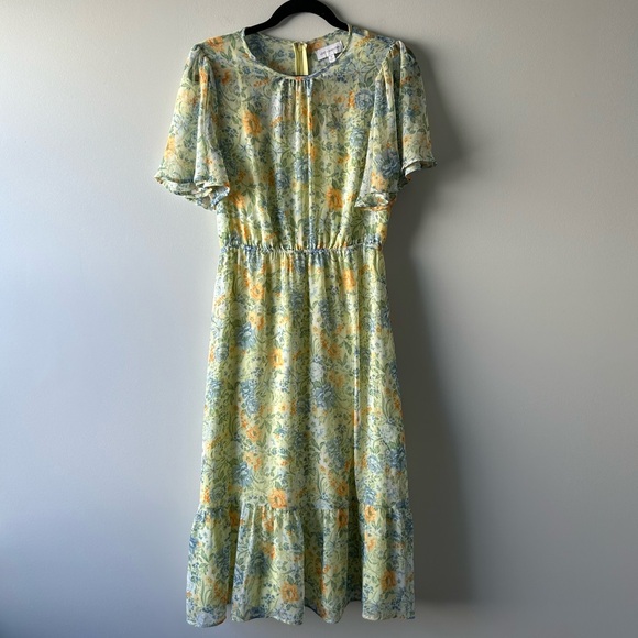 Lost + Wander | Dresses | Lost Wander Floral Printed Midimaxi Dress ...